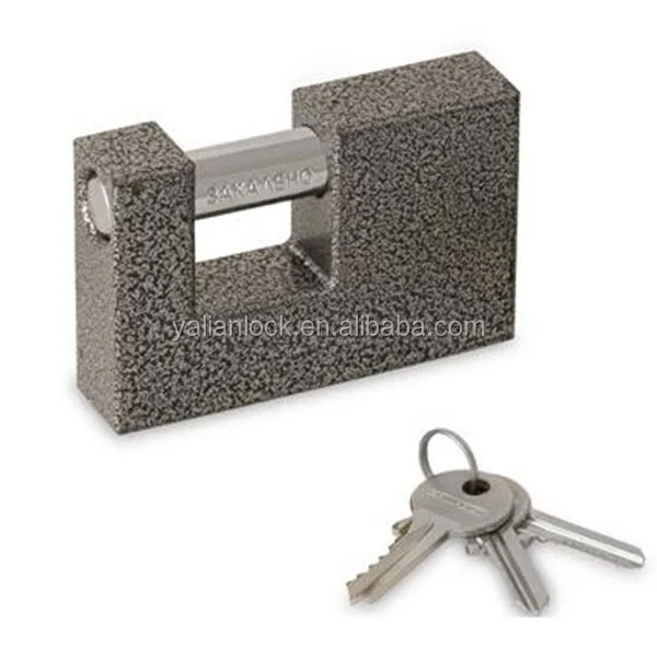 2015 Hot Sale D-Shaped Door Lock Key Unlocked Iron & Plastic