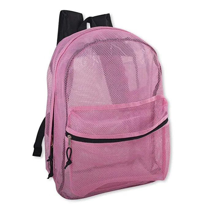 Fashion Mesh Backpack For School Sports - Buy Fashion Mesh Transparent ...