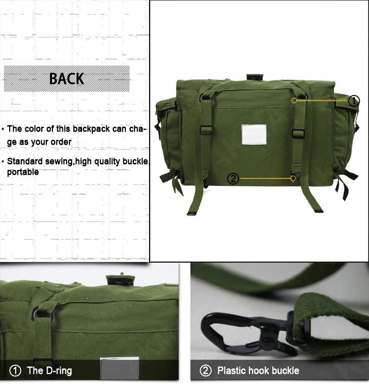 Government Issue(g.i) Uk Style 58" Pattern Military Backpack Canvas ...