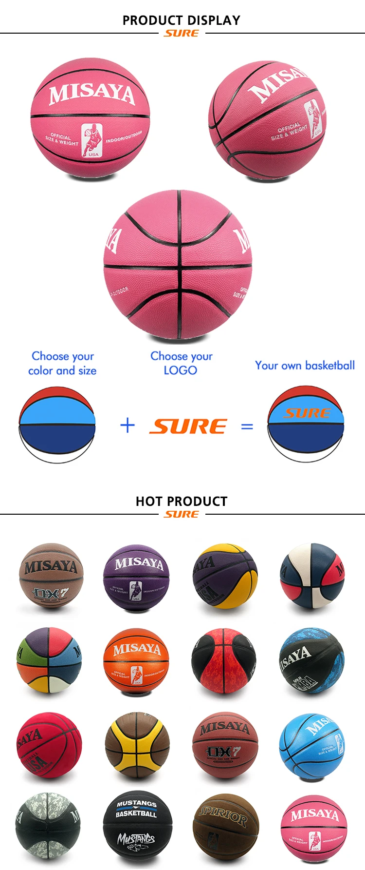 Factory Customize Basketball For Training Outdoor And Indoor Basketball ...