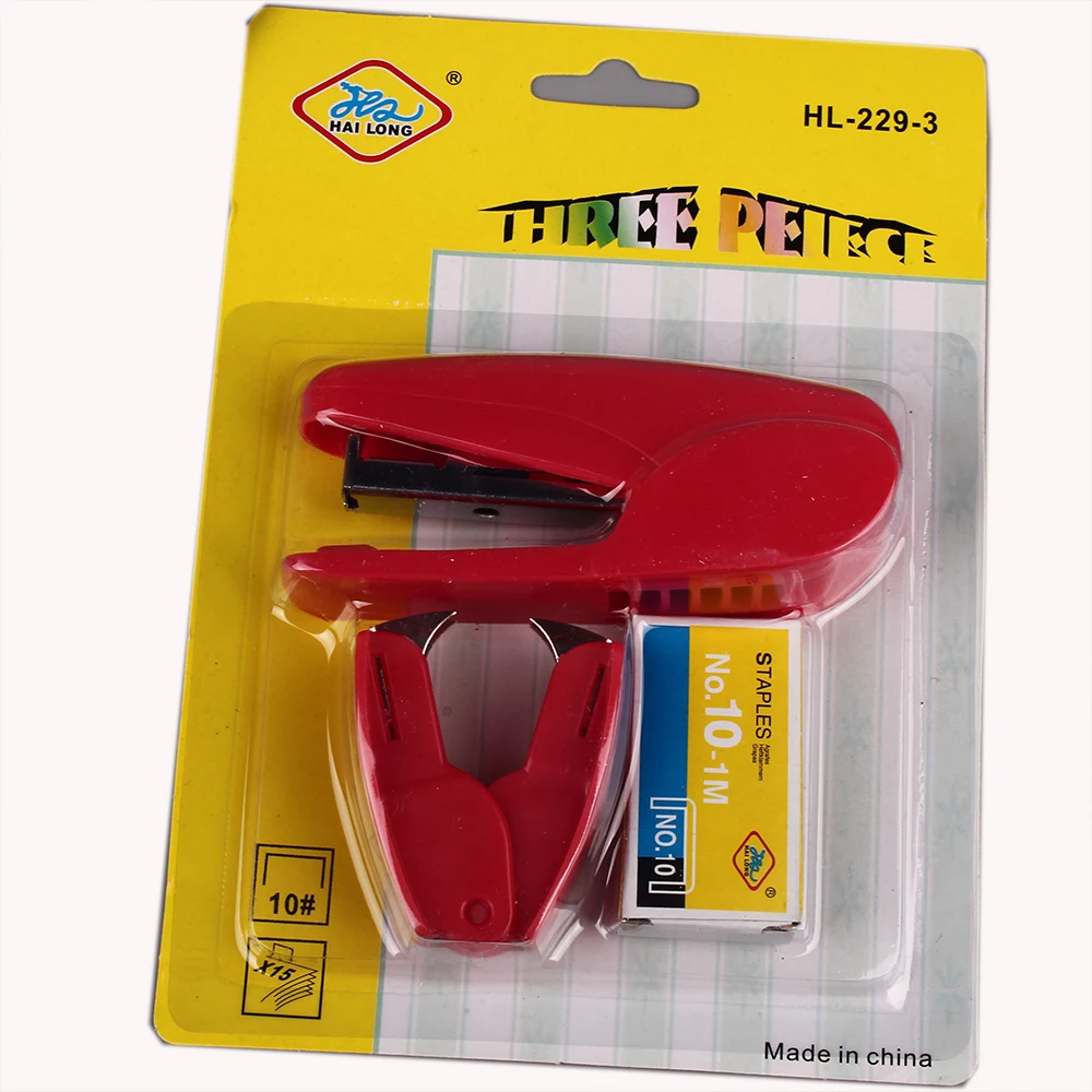 Small Unique Stapler Color Plastic Stapler With 10 - Pin Binding Device ...