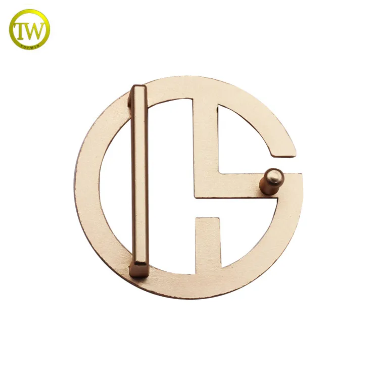 Customized Metal Slide Click Buckle Matte Gold Adjustable Belt Buckle ...