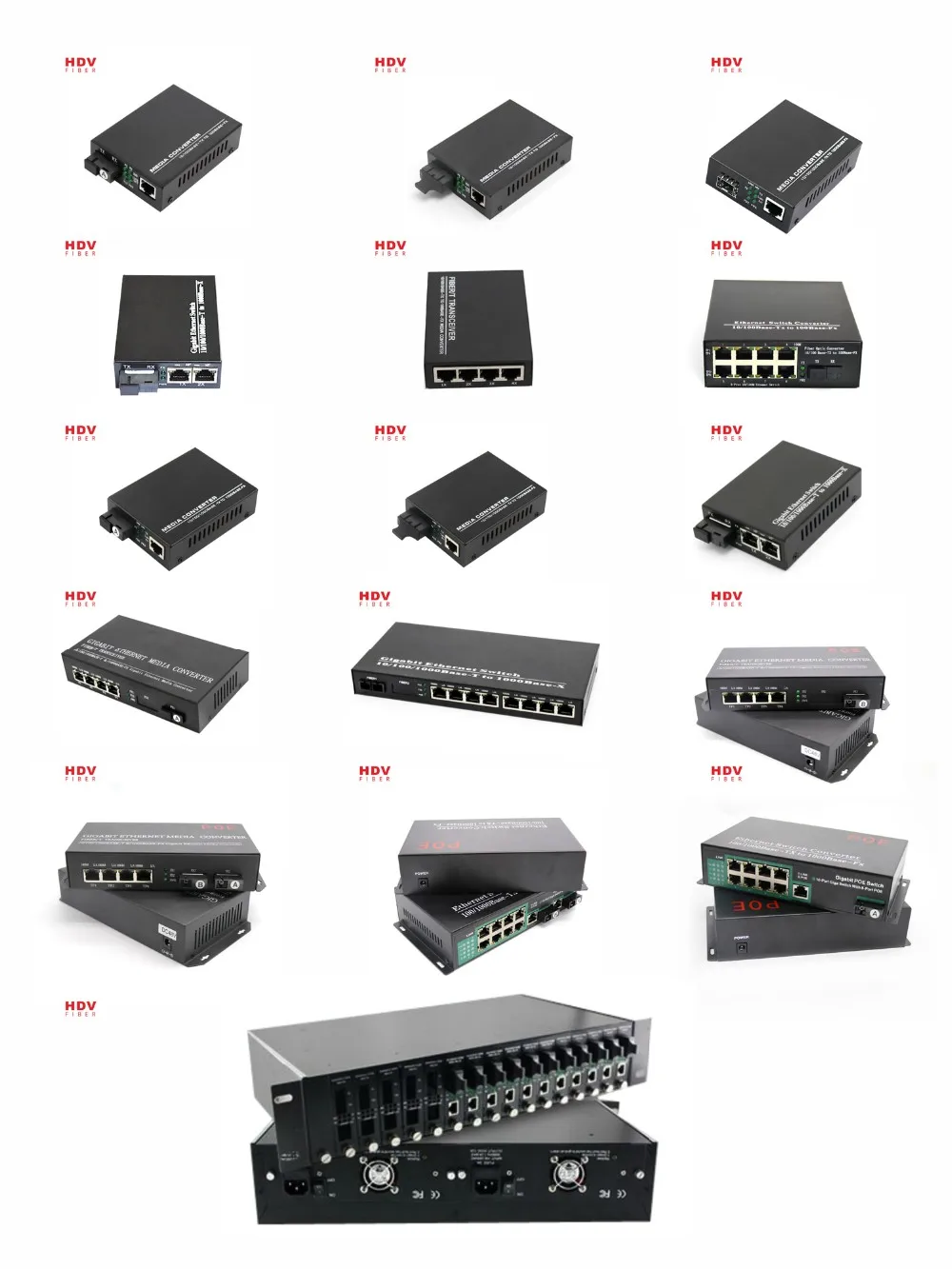 14 Slots Fiber Media Converter Chassis Rack 19" 2u - Buy Fiber Media ...