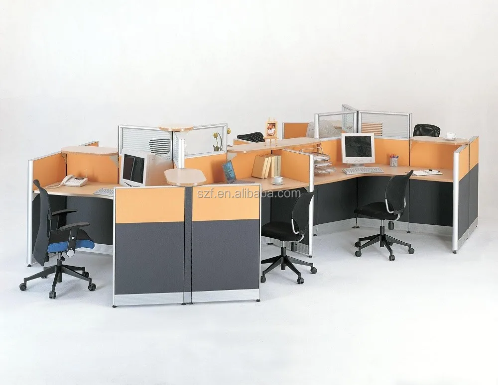 PVC Office Partition Wall - Aluminium Frame & Glass Divider