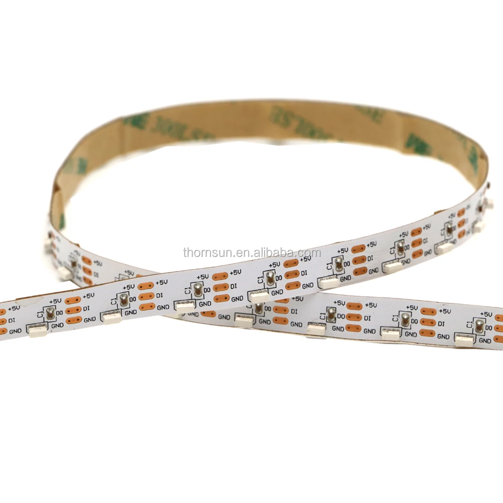 Lado De Smd4020 Direccionable Individualmente Pixel Led 5m Sk6812 ...