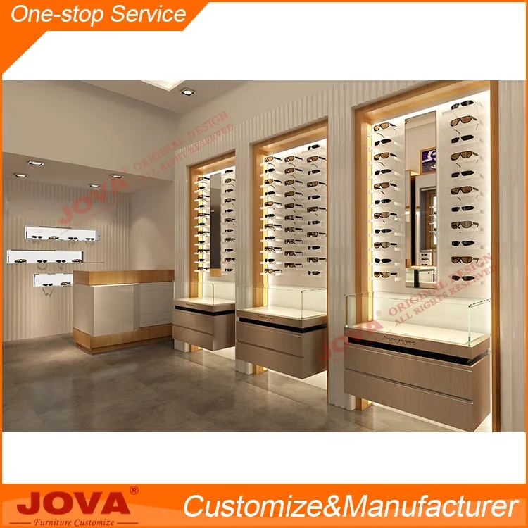 Optical Shop Furniture Display Cabinet - Elegant Eyewear Kiosk