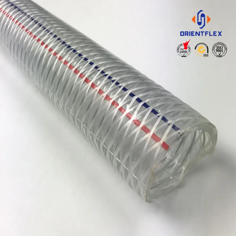 Food Grade Pvc Steel Wire Braided Reinforced Hose Water Pump Pipe - Buy ...