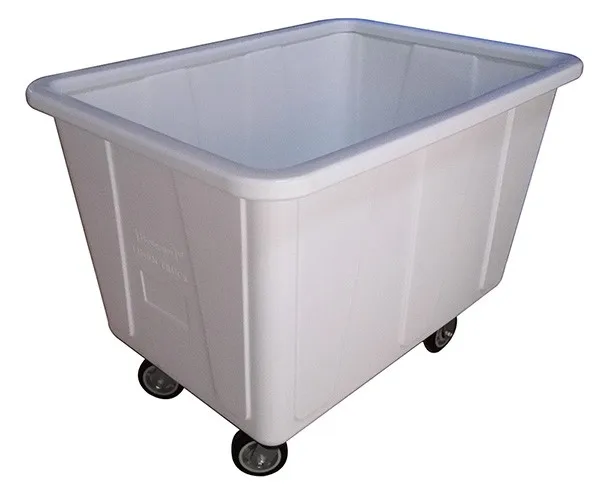 Plastic Laundry Cart Linen Trolley Hotel Cube Laundry Truck