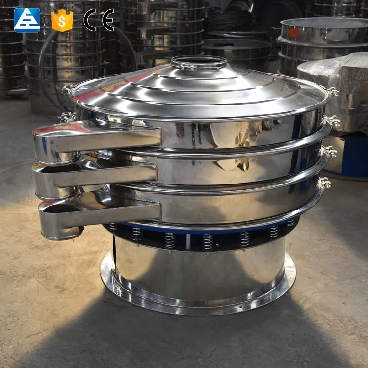 Stainless Steel Food Industrial Vibrating Rotary Screener/round Sieve ...