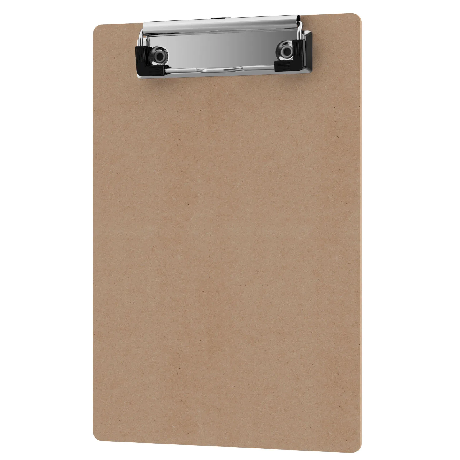 Wooden A4 Mdf Writing Board Hard Cork Clipboard 100mm Low Profile Metal Clip For School And ...