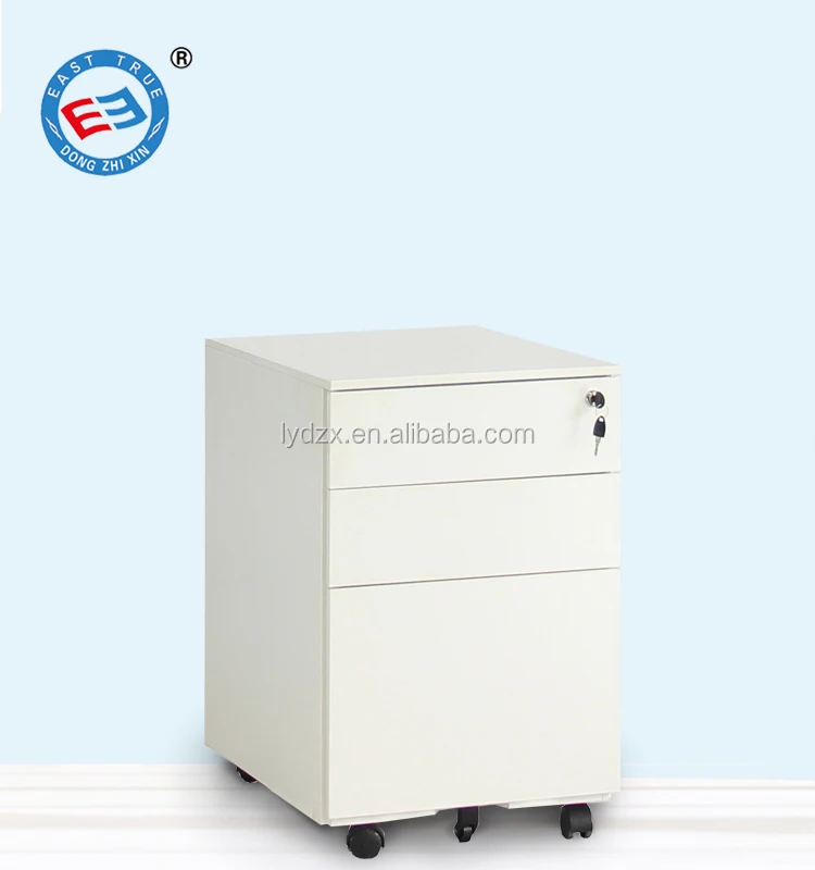 Steel Movable under Desk Mobile Pedestal Sheet Metal 3-Drawer Mini ...