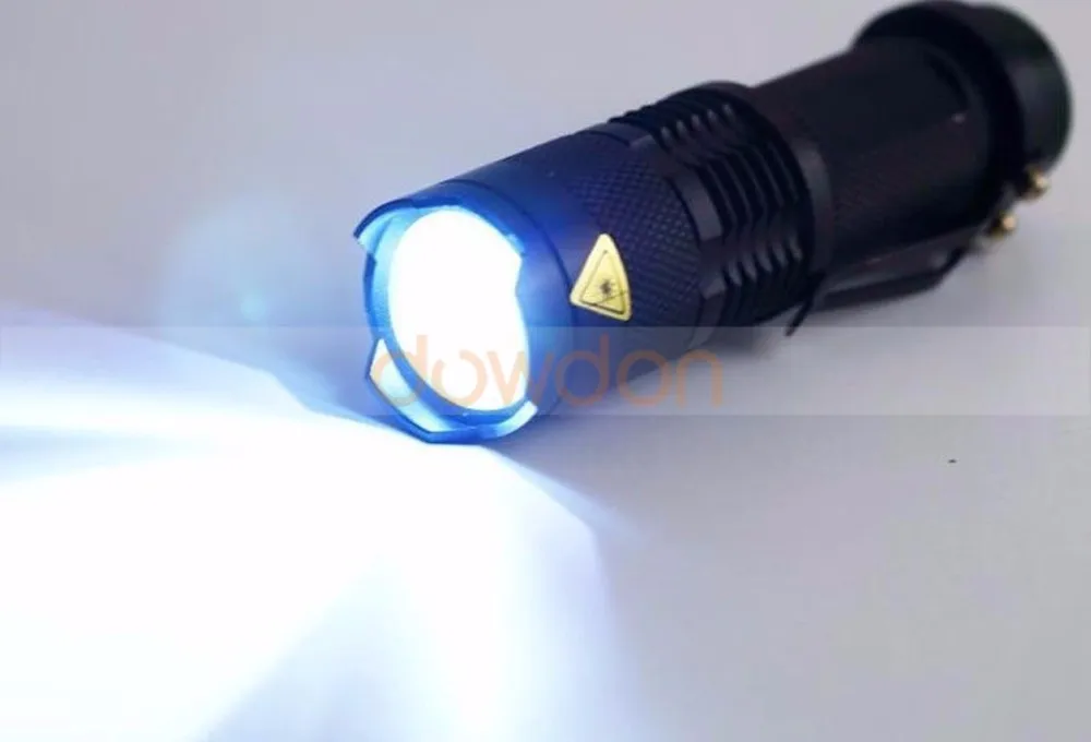 Zoomable Focus LED Torch - 365nm UV Flashlight 3W UV Purple Light