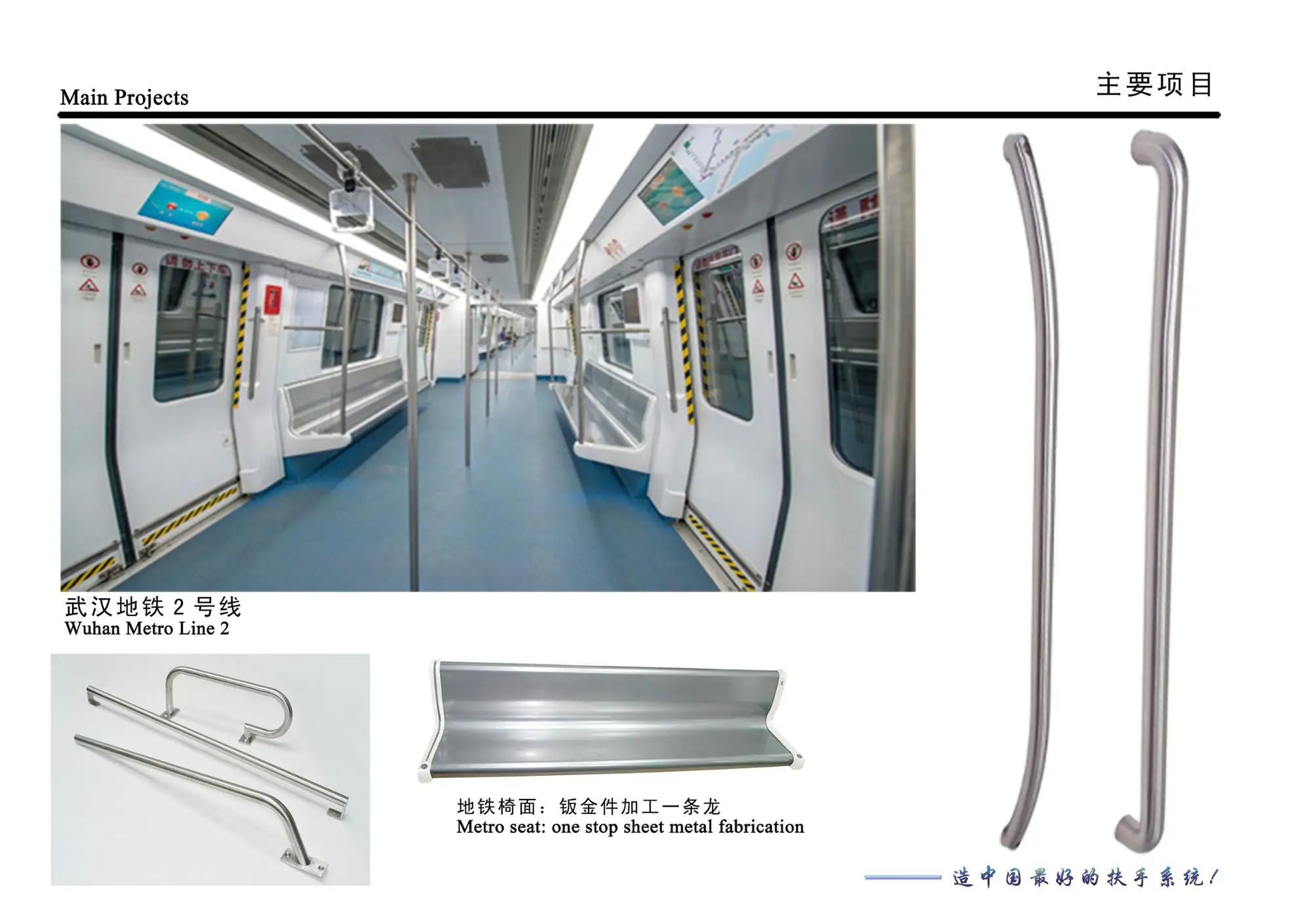 Stainless Steel Handrail For Railway Passenger Coaches - Buy Tram ...