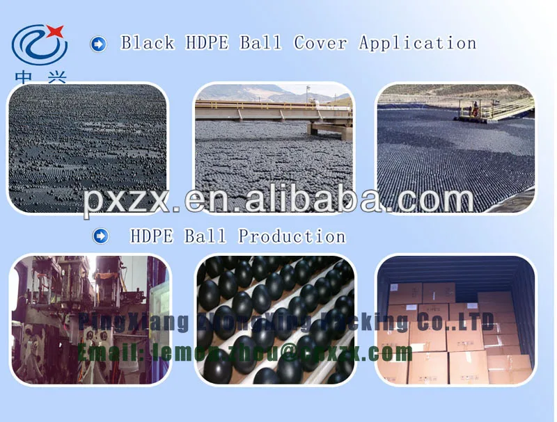 High Density Polyethylene Water Filled Bird Balls 4"