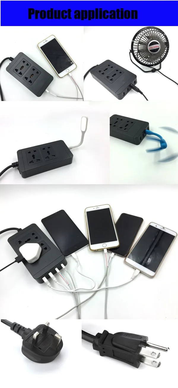 Multifunctional Abs & Copper Usb Surge Protector Surge Suppressor ...