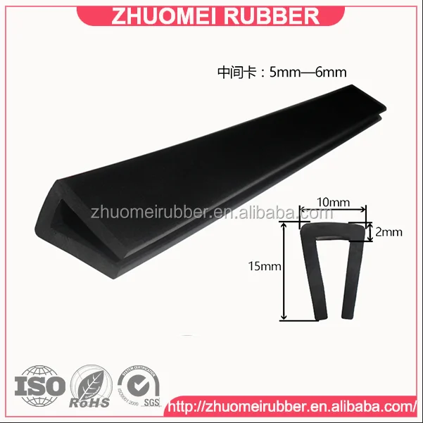 Epdm Rubber Small U Channel For Edge Trim - Buy Rubber U Extrusion ...