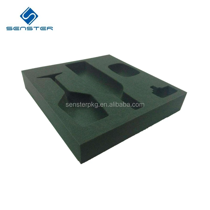 Customized Die Cut Foam Sponge Box Packaging Insert Black Foam Sponge ...