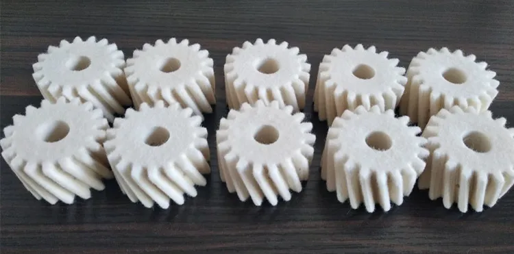High Density Wool Felt Lubrication Gear Wool Helical Oiling Gear - Buy ...