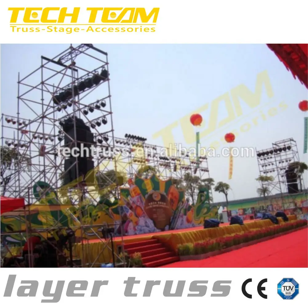 Aluminum platform scaffolding truss, concert scaffolding truss system ...