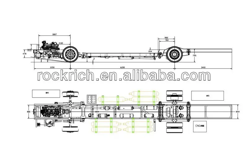 11m Cng Front Engine Dongfeng Bus Chassis - Buy Dongfeng Bus Chassis ...