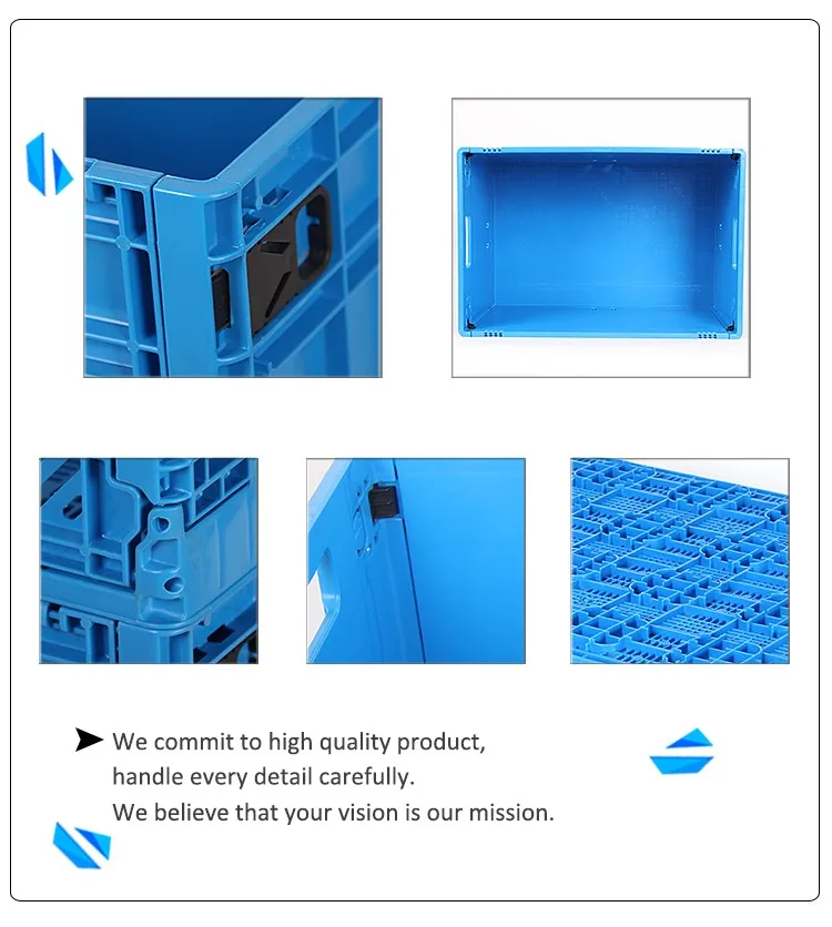 Crate Stackable Vented Plastic Solid Box Foldable - Buy Stackable ...