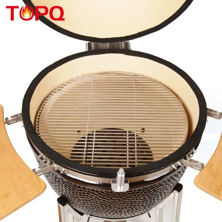 TOPQ Portable Clay Tandoor Oven - 23 Inch Kamado Grill