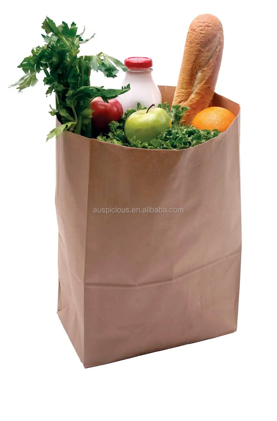 Burger King Packing Kraft Paper Bag for Food Grocery Bag