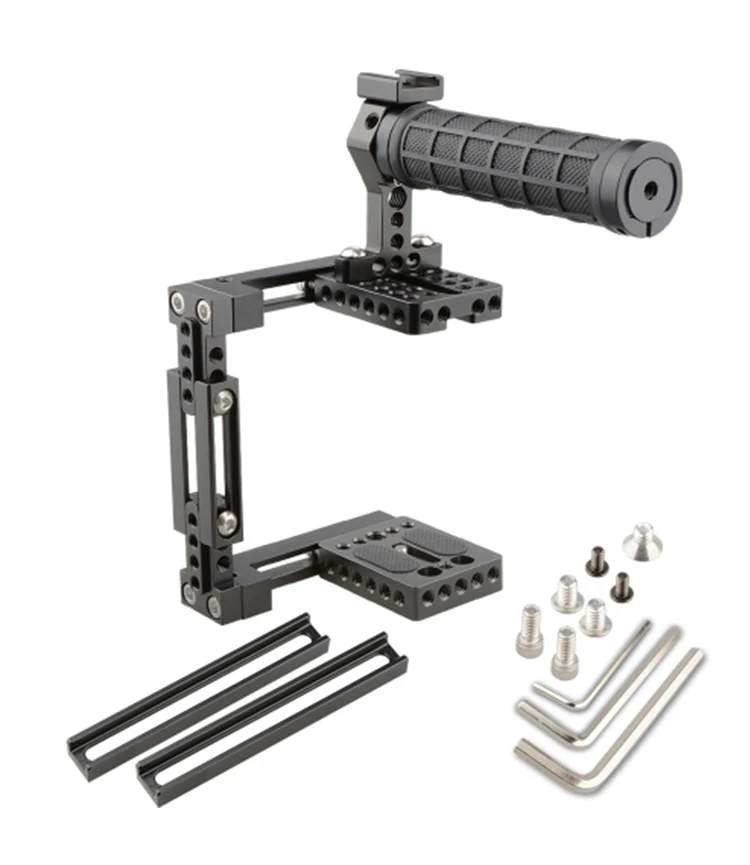 CAMVATE Aluminum Alloy DSLR Cage for Canon - Sturdy & Adjustable