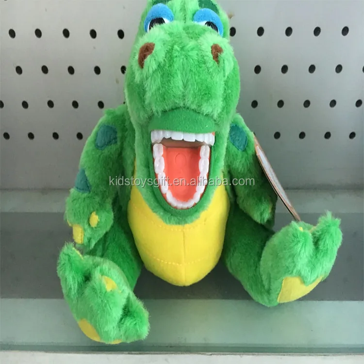 Dental Kids Cute Plush Eucational Brushing Big Tooth Dinosaur Toy - Buy ...