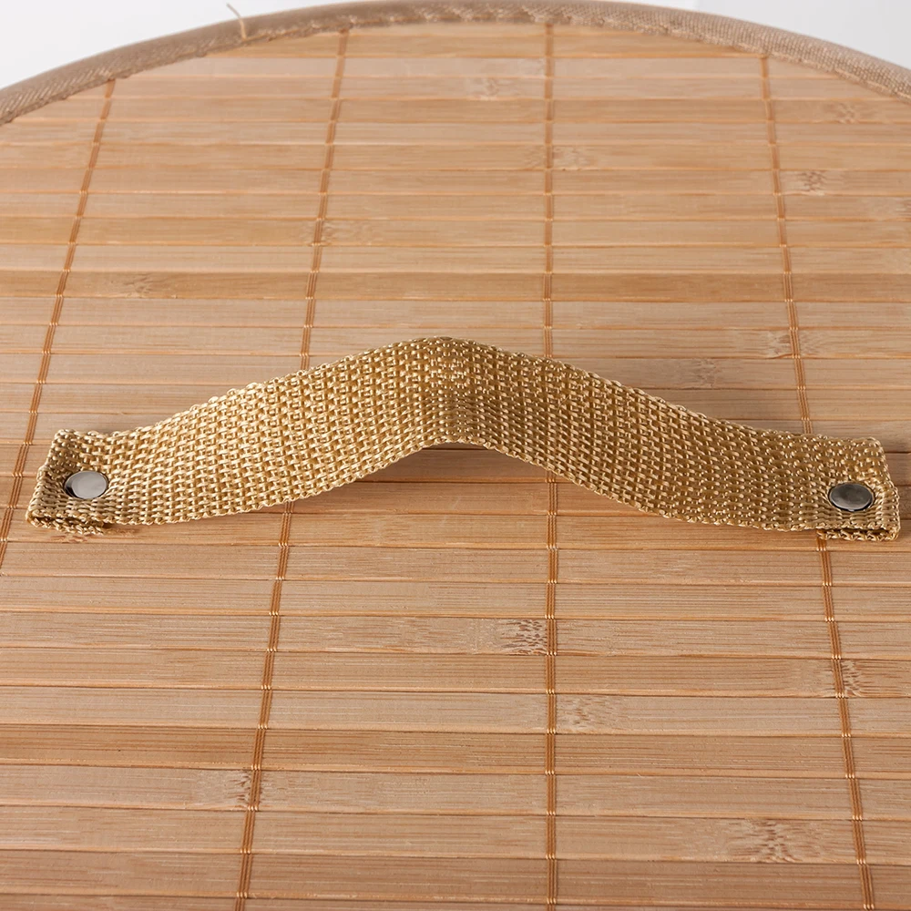 Promotion Bamboo Laundry Basket Flat Packing Foldable Natural Bamboo ...