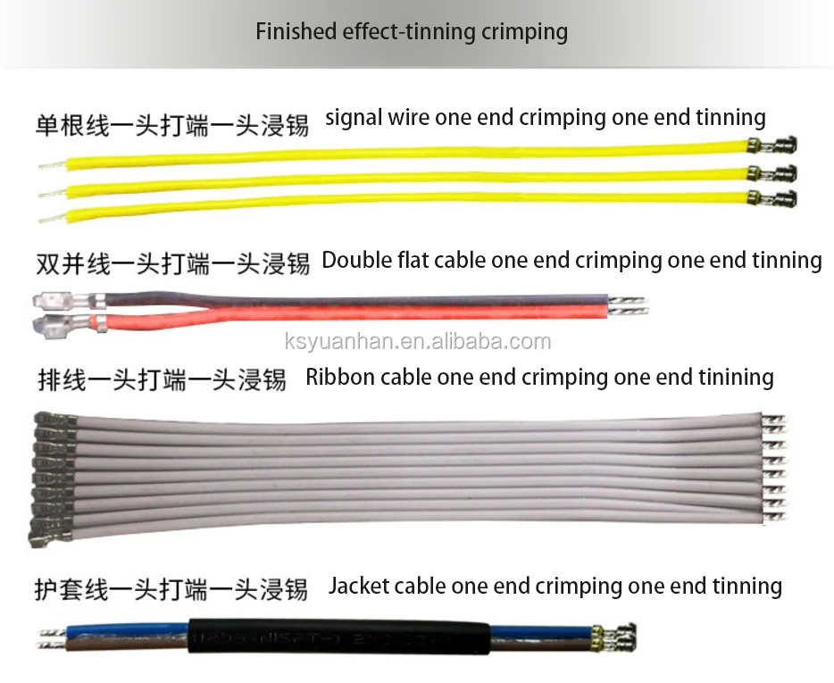 Flat Flexible Cable (ffc) Crimper Wire Cutting Stripping And Crimping ...