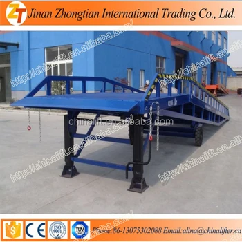 Container Used Hydraulic Loading Ramp With Adjustable Supporting Legs ...