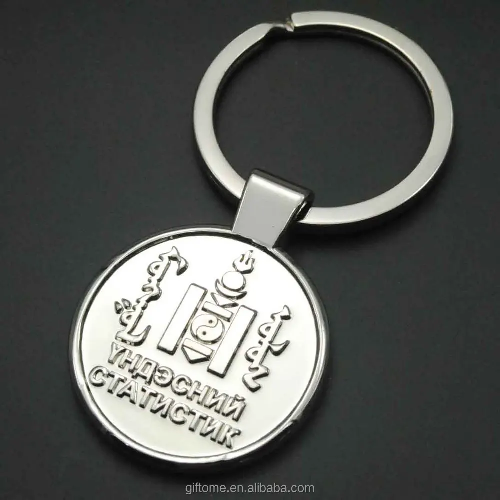 Small Quantity Wholesale Metal Blank Round Promotion Car Key Ring With ...