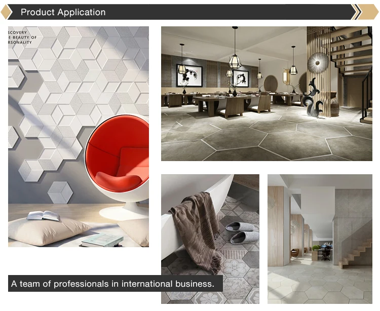 Plain Solid Color Ceramic Tile Bathroom Floor White Hexagon Tile - Buy ...