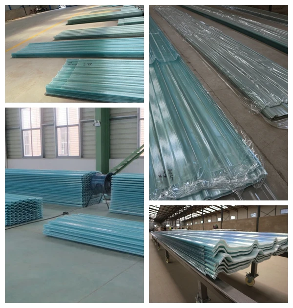 Durable Yellow Wavy Fiberglass Sheets for Sun House Roofing