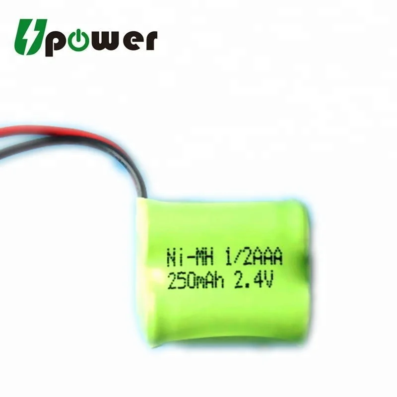 Rechargeable Battery 1/2aaa Nimh 250mah 2.4v Battery Pack For Cordless ...