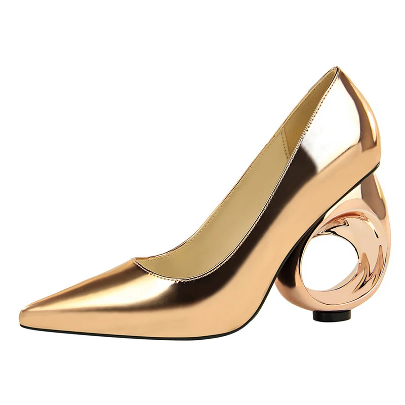 Wooden Sole Sphere Metal Heels Sexy Ladies High Heels Shoes - Buy ...