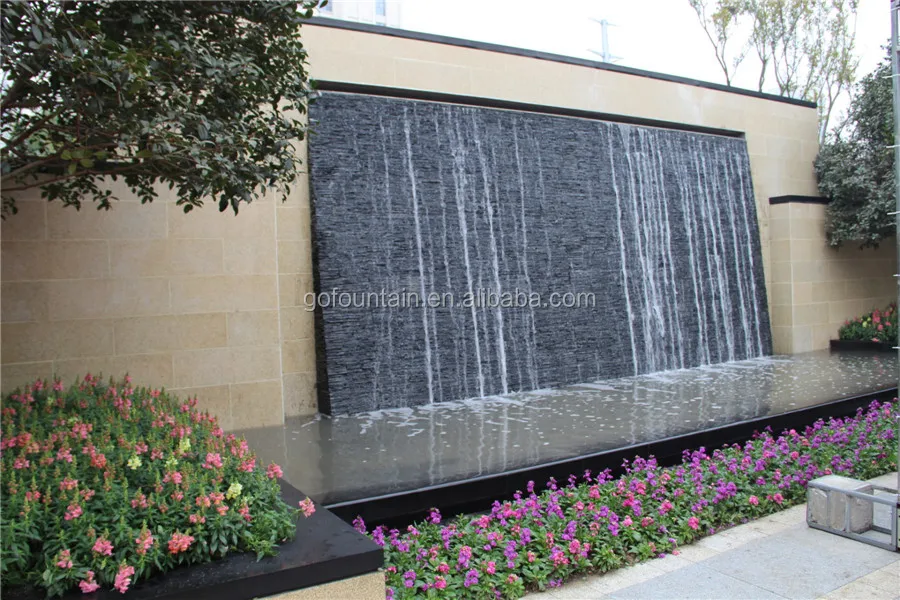 Free Design Vertical Large Outdoor Wall Water Artificial Waterfall ...