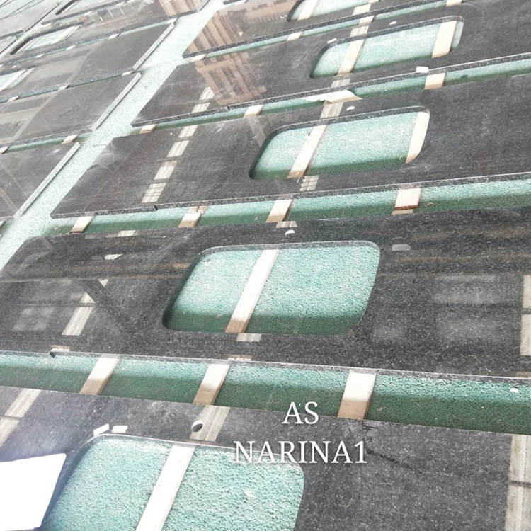 Custom L Shape Bathroom Classic Granite Banjo Countertops,Vanity Tops ...