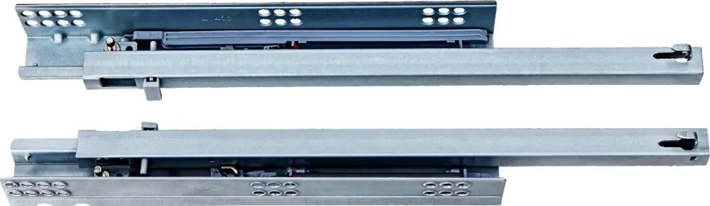 Aodeli Single Extension Soft Close Hidden Drawer Slide Cabinet Roller ...