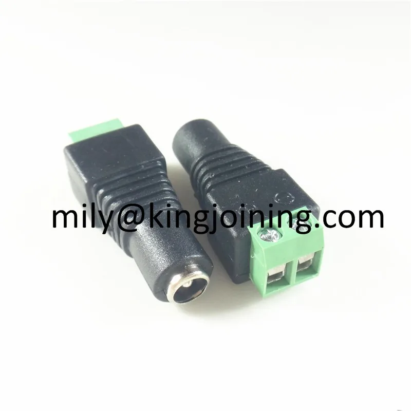 12v Power Plug Dc Dc Socket Female And Male Connector 5.5 Interface 2.1 ...