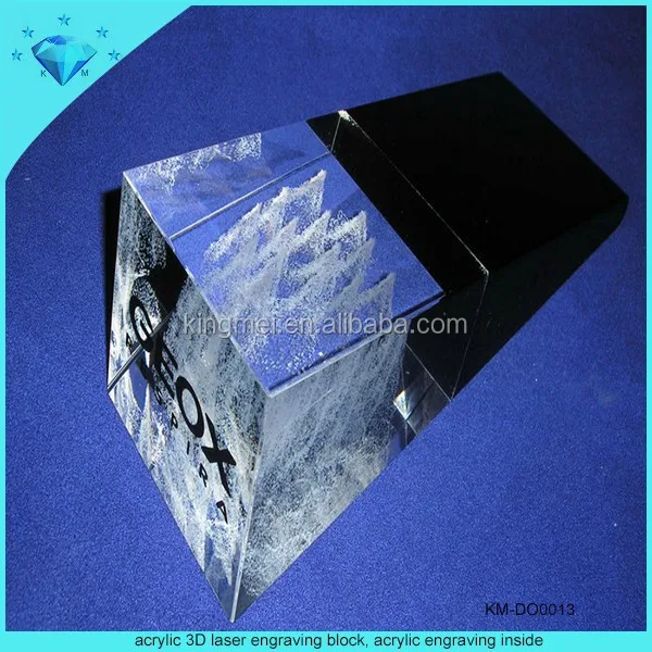 Acrylic 3d Laser Engraving Block/ Acrylic Engraving Inside - Buy ...