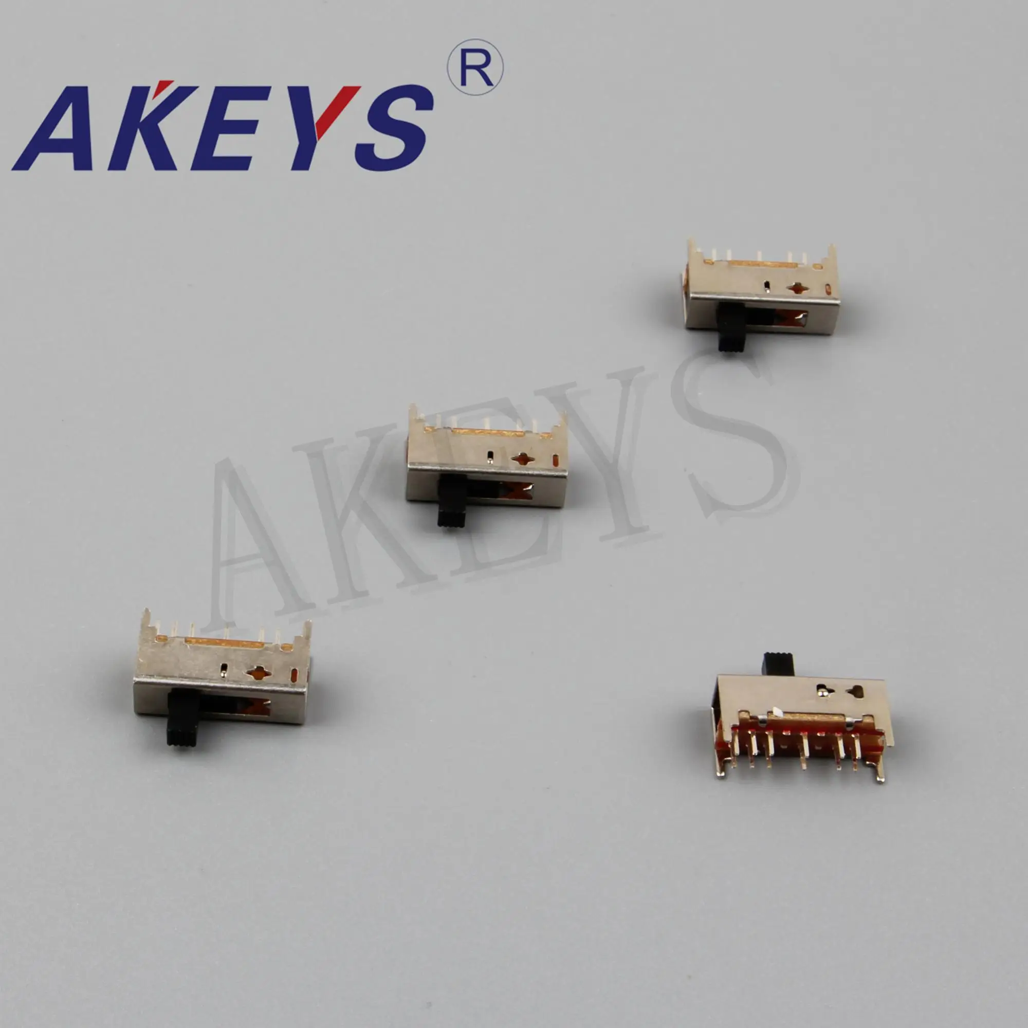 Ss-25d01 2p5t Double Pole Five Throw 5 Position Slide Switch 10 Pin Dip Type With 4 Fixed Pin ...