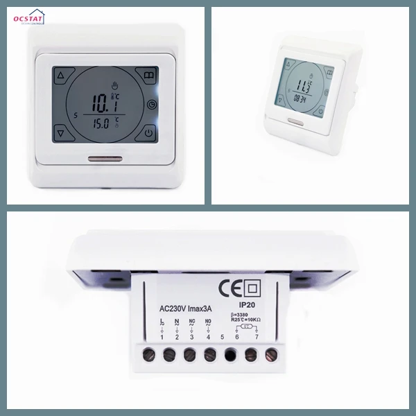 Digital Touch Screen Programmable Floor Water Heating Smart Thermostat HVAC| Alibaba.com