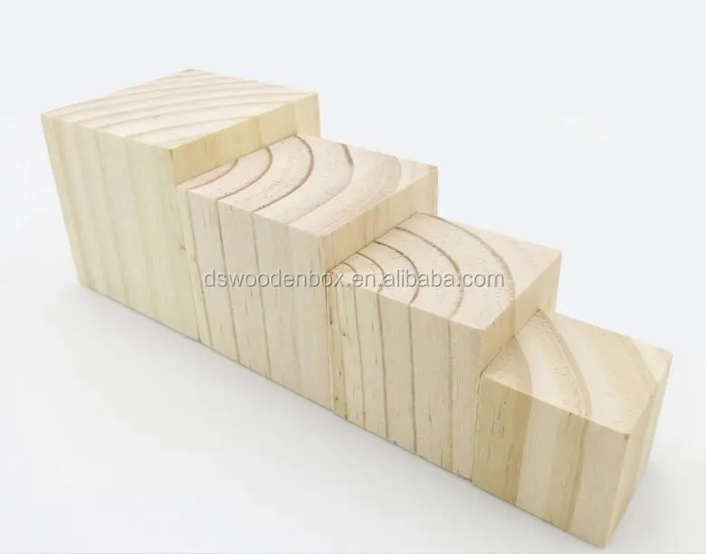 Eco-Friendly Pine Wood Cubes for DIY Wooden Projects - OEM Accepted