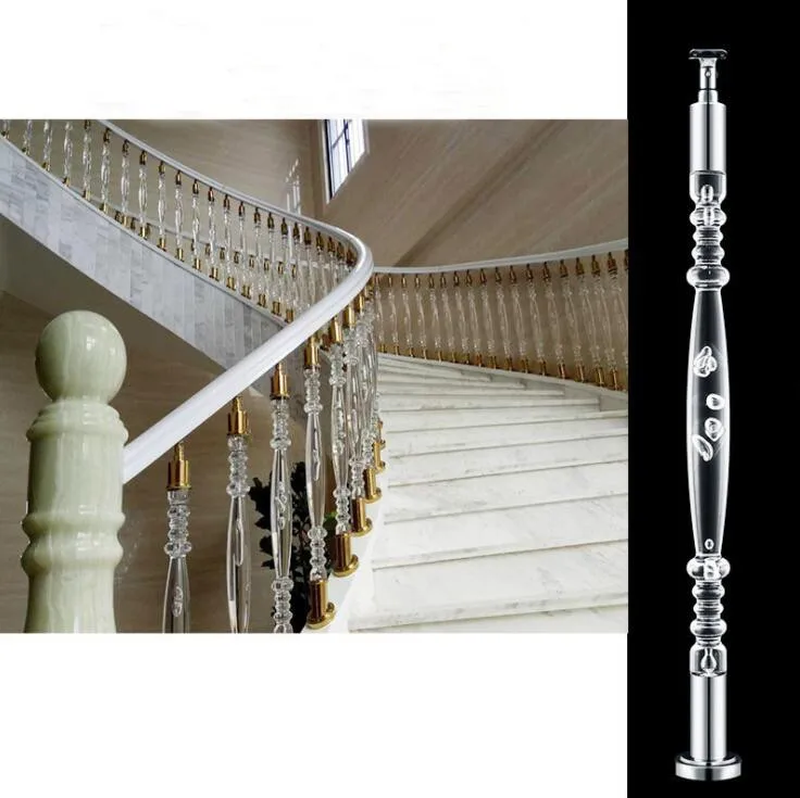 Decorative Acrylic Handrail - Elegant Indoor Railing Designs
