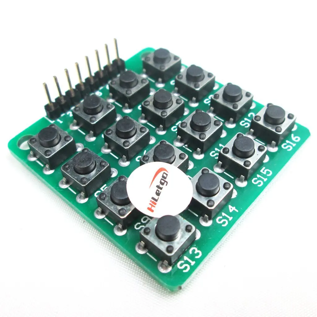 Buy HiLetgo 4X4 Matrix Keyboard 16 keys MCU External Keyboard in Cheap ...
