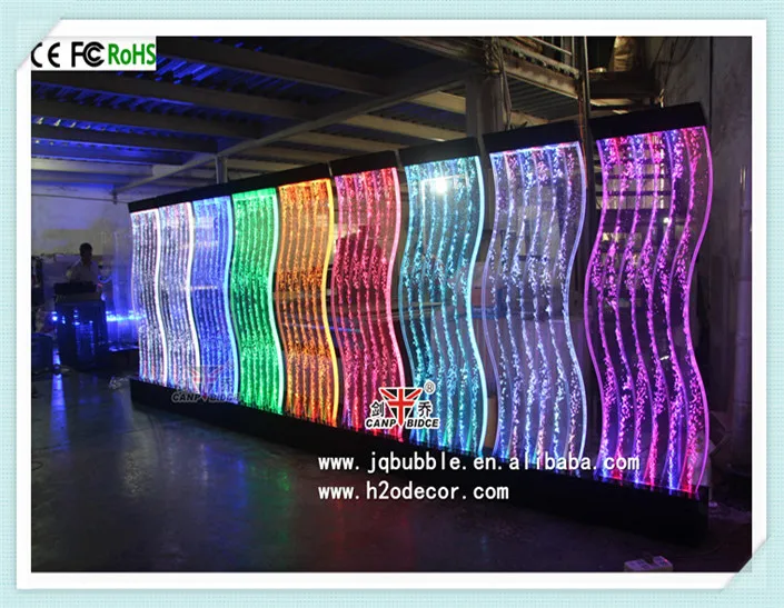 Bar Interior Design Color Changing Water Bubble Arc Wall Led Bubble ...