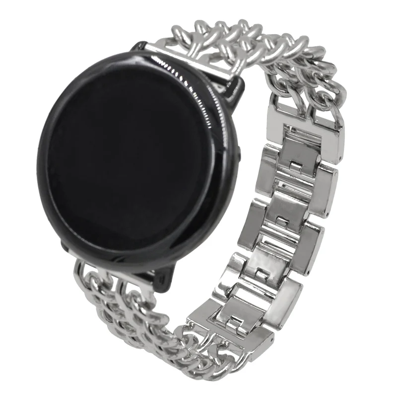 20mm Cowboy Chain Stainless Steel Metal Watch Band For Samsung Gear ...