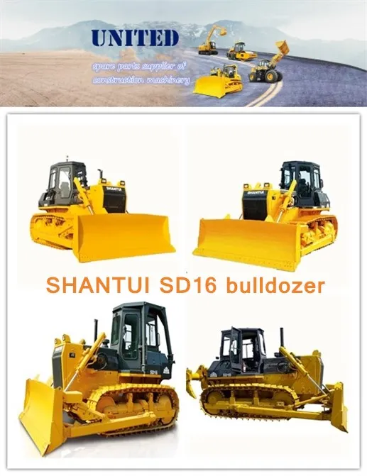 Shantui SD16 Standard Bulldozer - Straight Tilting Blade